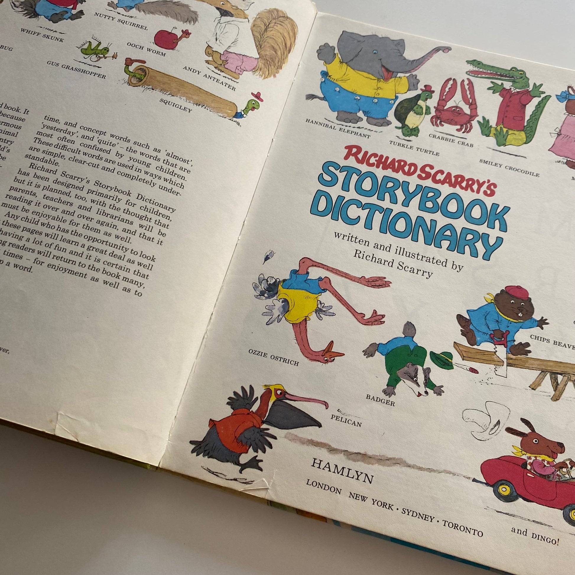 Vintage Richard Scarry’s Storybook Dictionary Book – Thrifty Grace